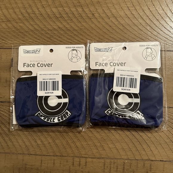 Bioworld | Accessories | Dbz Dragon Ball Z Super Capsule Corp Face Mask ...